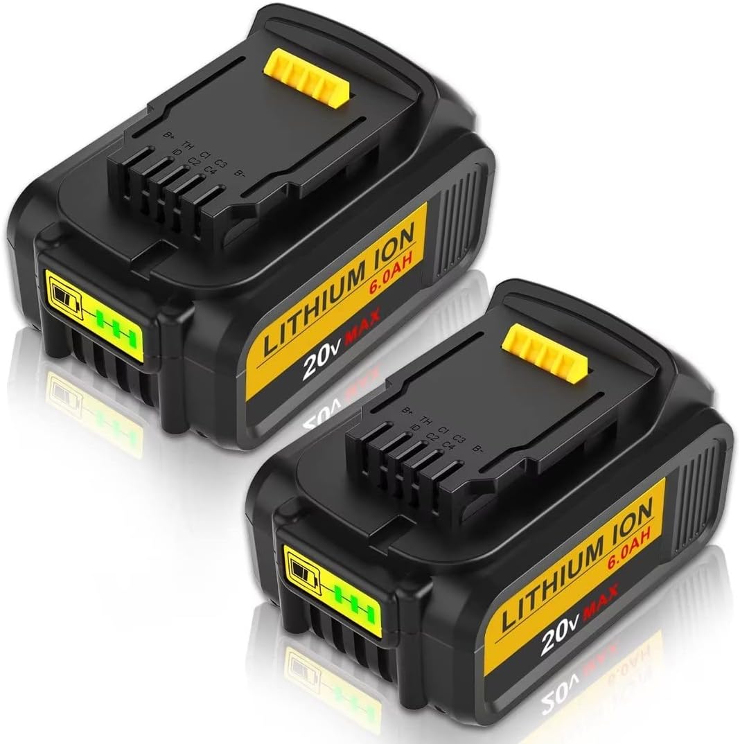 Amazon.com: 2-Pack 6.0Ah 20V DCB206 Replacement Battery Compatible with ...