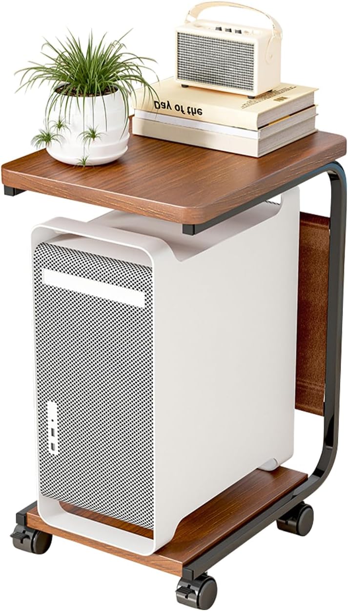 Computer Tower Stand, Movable C Shape Double Layers Multitunctional ...