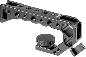 Amazon.com : JLWIN Camera Top Handle with 1/4" Screw Locating Pins for DSLR Camera Cage ...