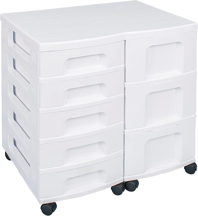 Really Useful Plastic Storage Box Storage Tower Double Top with 5x7 ...