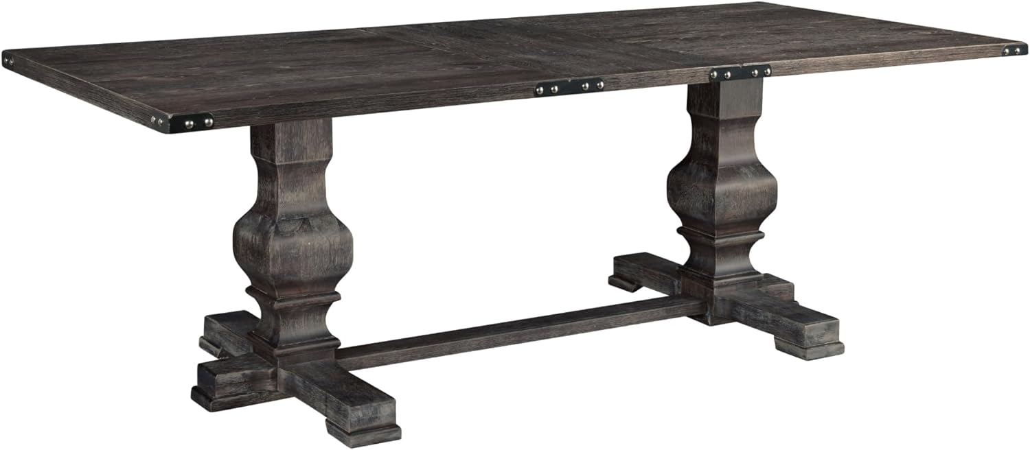 Amazon.com - Alpine Furniture Manchester Dining Table, Charcoal - Tables
