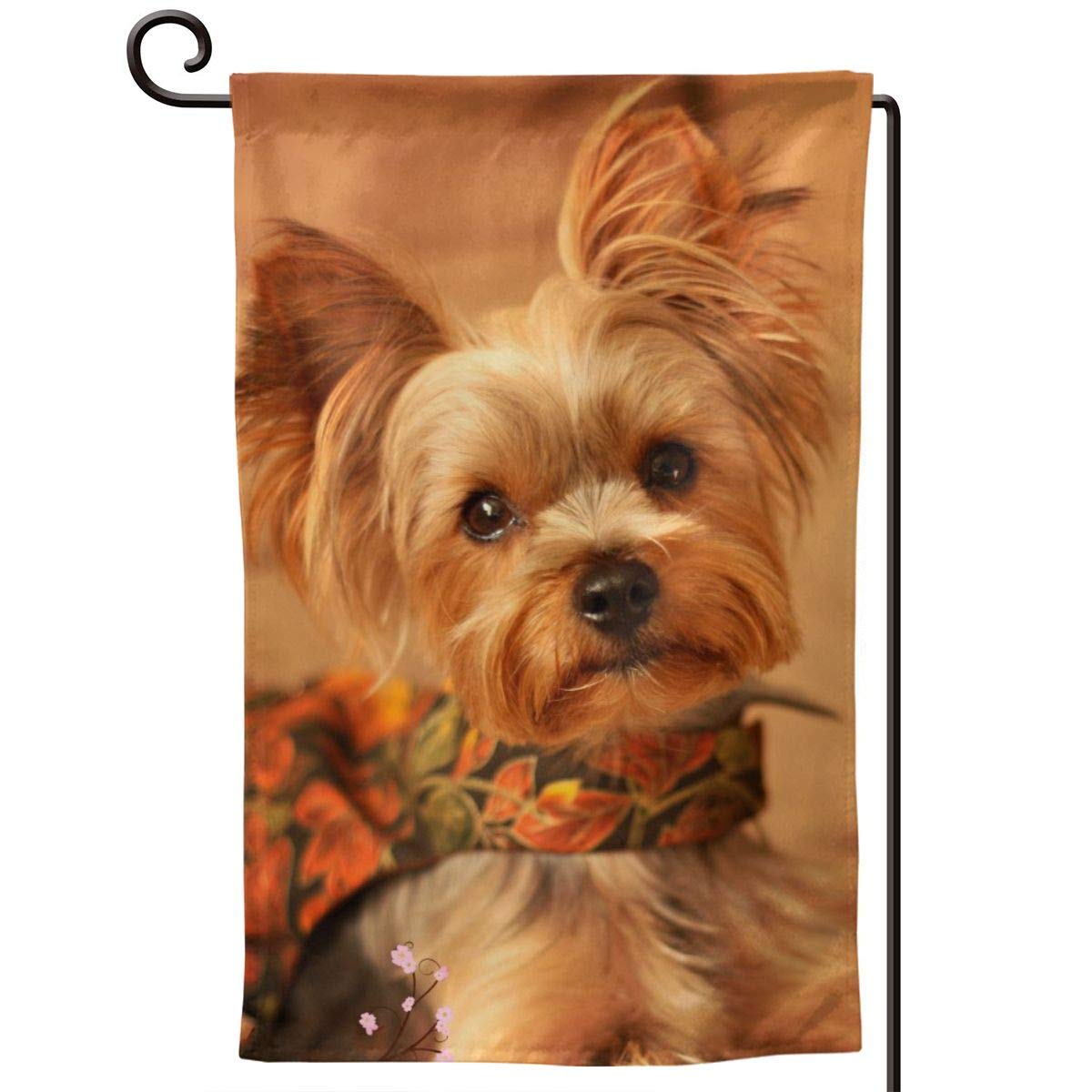 Amazon.com : Puppy Yorkie Welcome Garden Flags -Vertical Double Sided ...