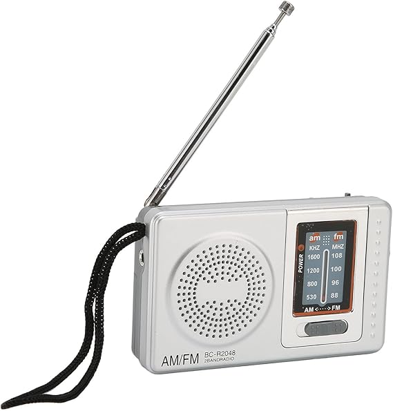 Amazon.com: AM FM Portable Radio, 2AA Battery Operated Personal Radio ...
