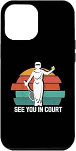 Amazon.com: iPhone 14 Pro Max Retro See You In Court | Funny Lady ...