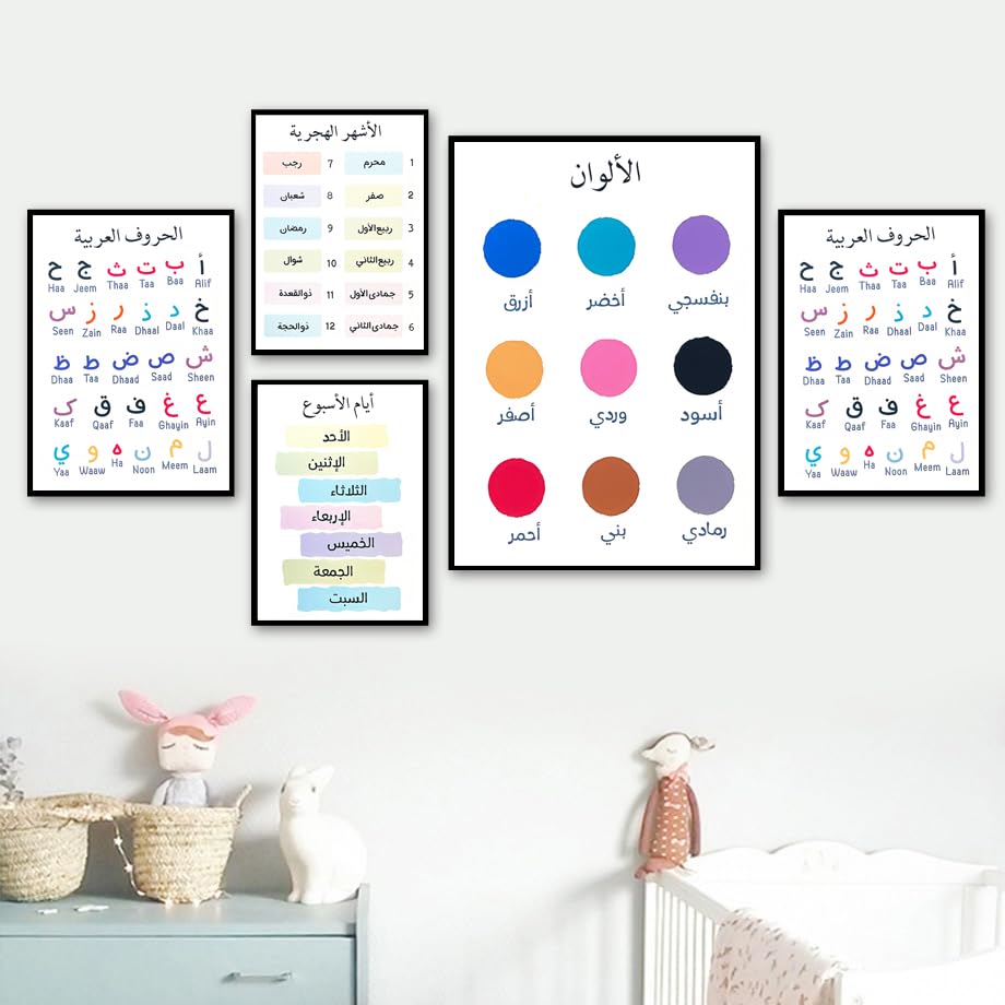 Snapklik.com : Arabic Alphabet Posters For Kids, Arabic Letters ...