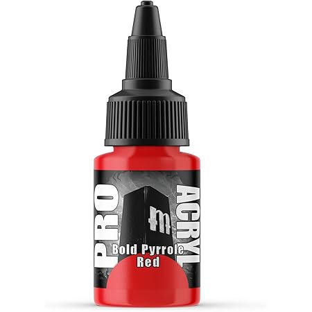 Amazon.com: Monument Hobbies 003-Pro Acryl Bold Pyrrole Red Acrylic ...