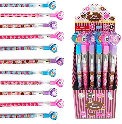 Amazon.com: TINYMILLS 24 Pcs Donuts Multi Point Stackable Push Pencil ...