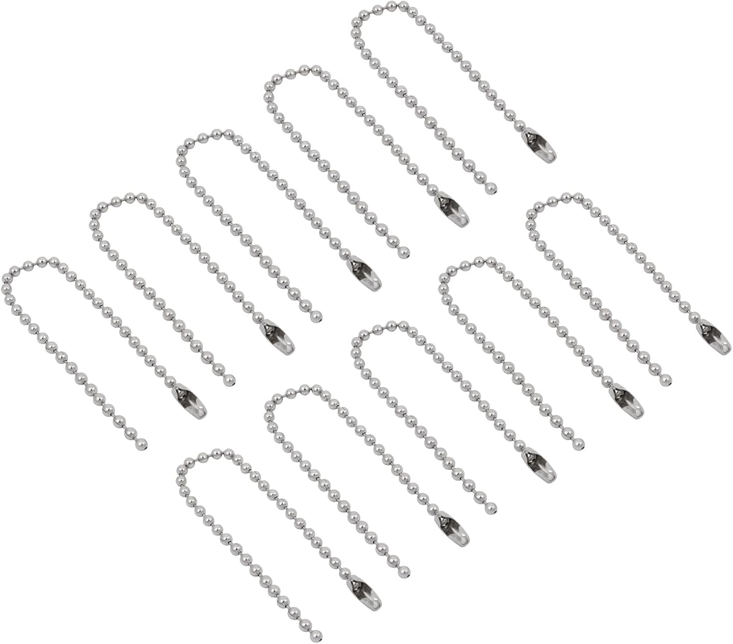 Amazon.com: YOKIVE 10 Pcs Ball Chain, Bead Extension Keychain Cord with ...