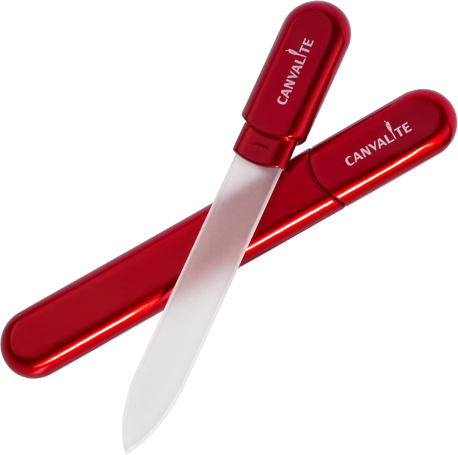 Amazon.com : CANVALITE Glass Nail File for Natural Nails Crystal Nail ...