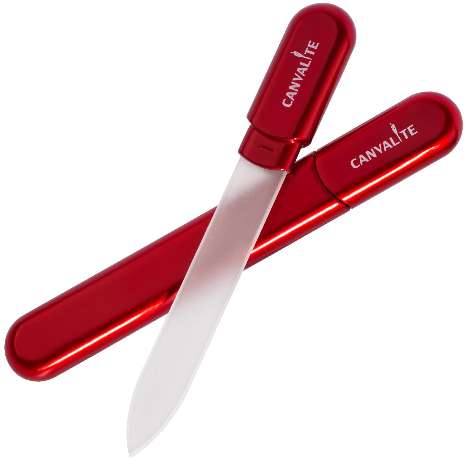 Amazon.com : CANVALITE Glass Nail File for Natural Nails Crystal Nail ...