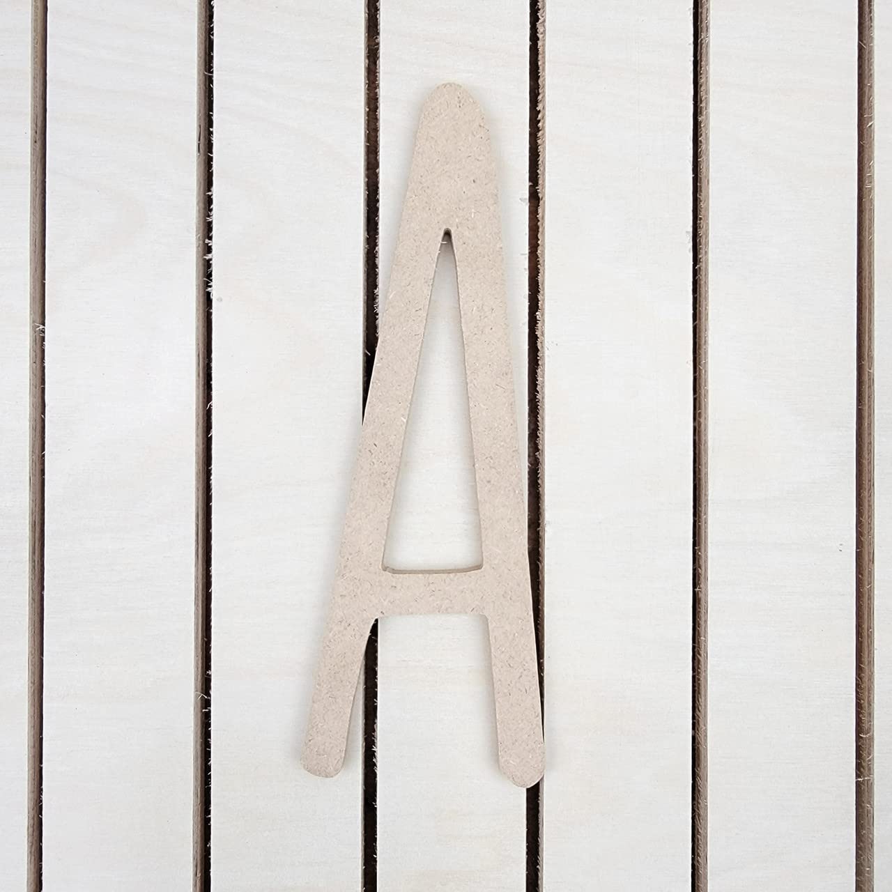 Amazon.com: 4" Wooden Thin Letter A Unfinished, Skinny Lemon Font ...
