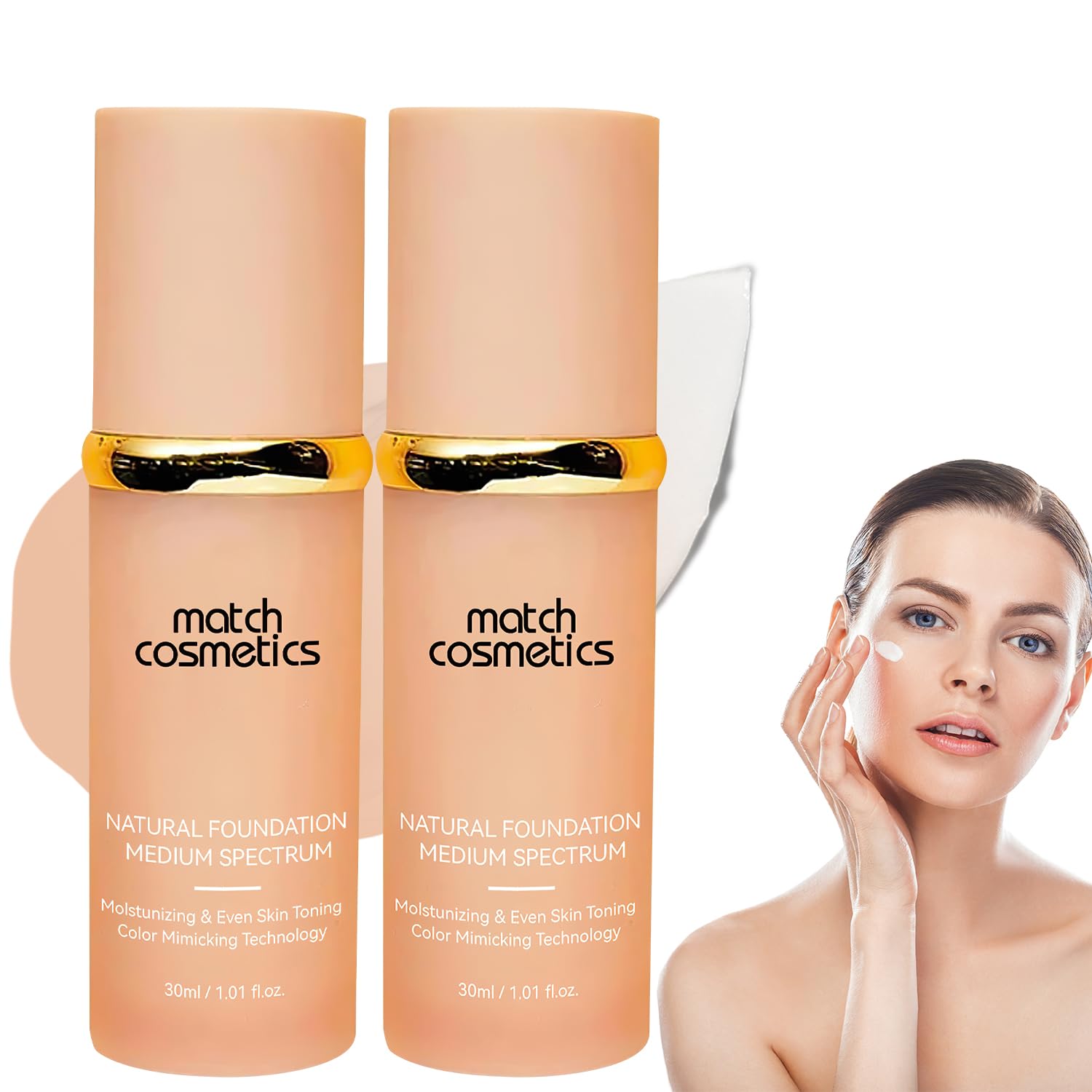Amazon.com : Match Cosmetics Foundation,Match Foundation 4 in 1,Foundation 4 in 1 - Medium ...