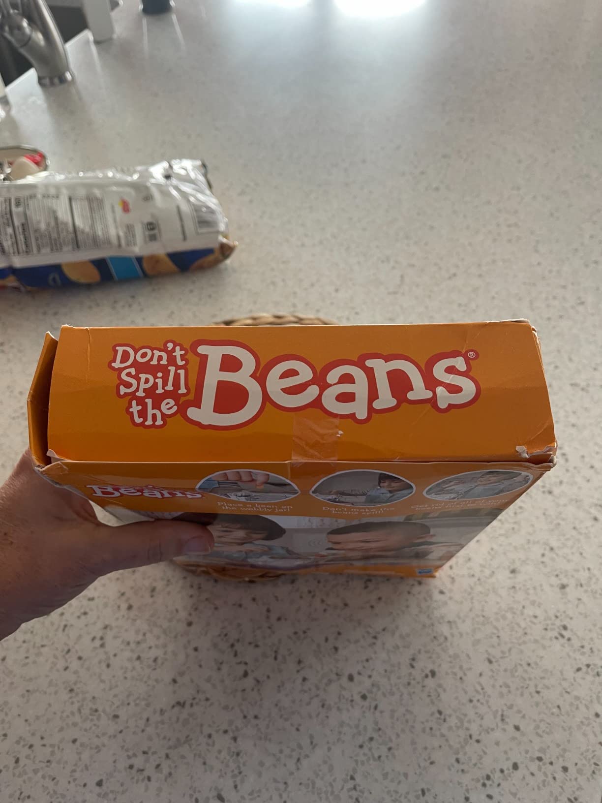 Amazon.com: Hasbro Gaming Don't Spill The Beans Game for Kids, Easy and ...