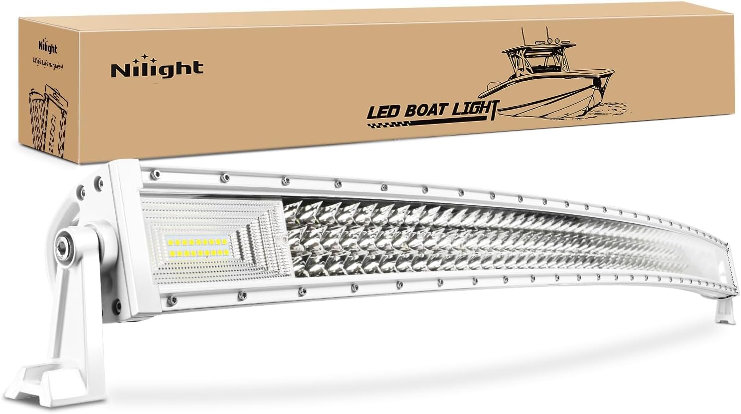 Amazon.com: Nilight Marine LED Light Bar Navigation Lights 52 Inch ...