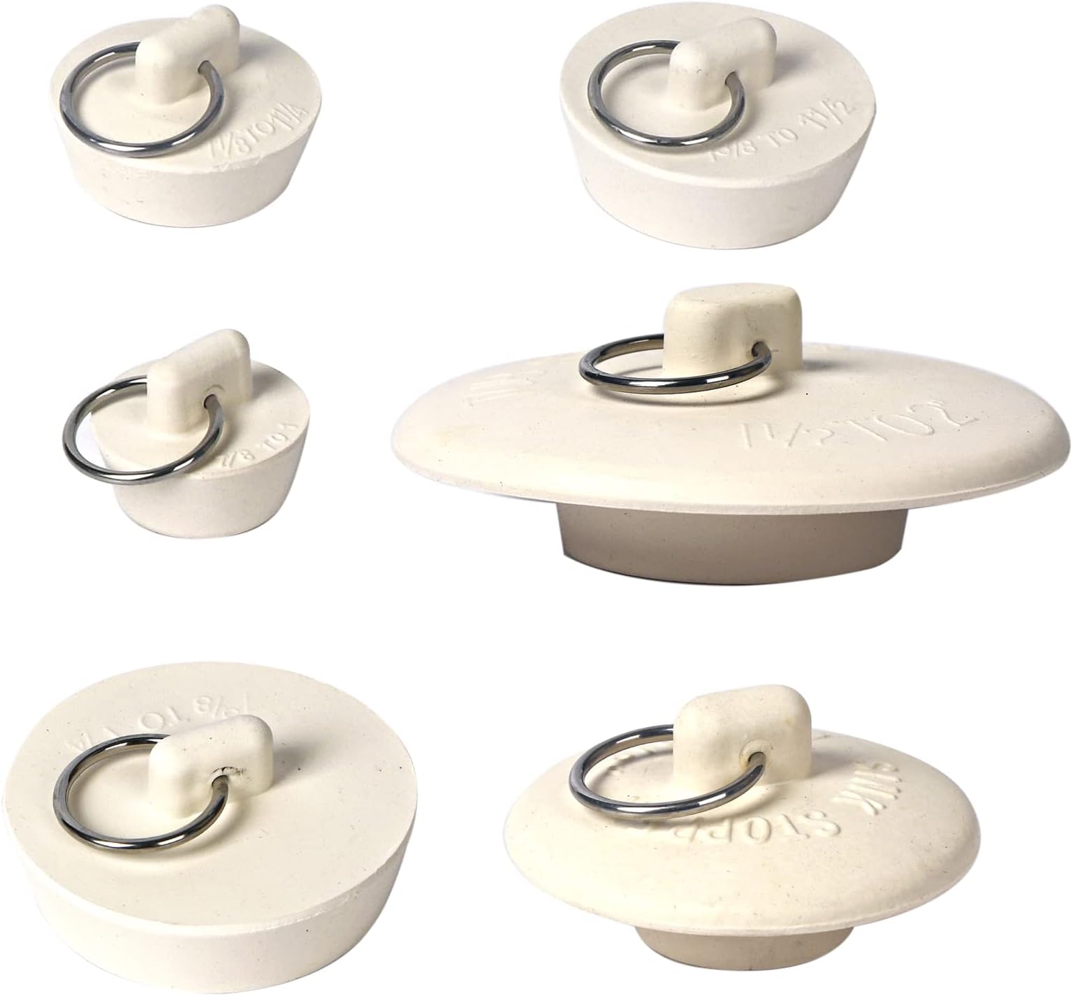 Danco Rubber Tub Stopper with Chain, White (80783) - Drain Stoppers ...