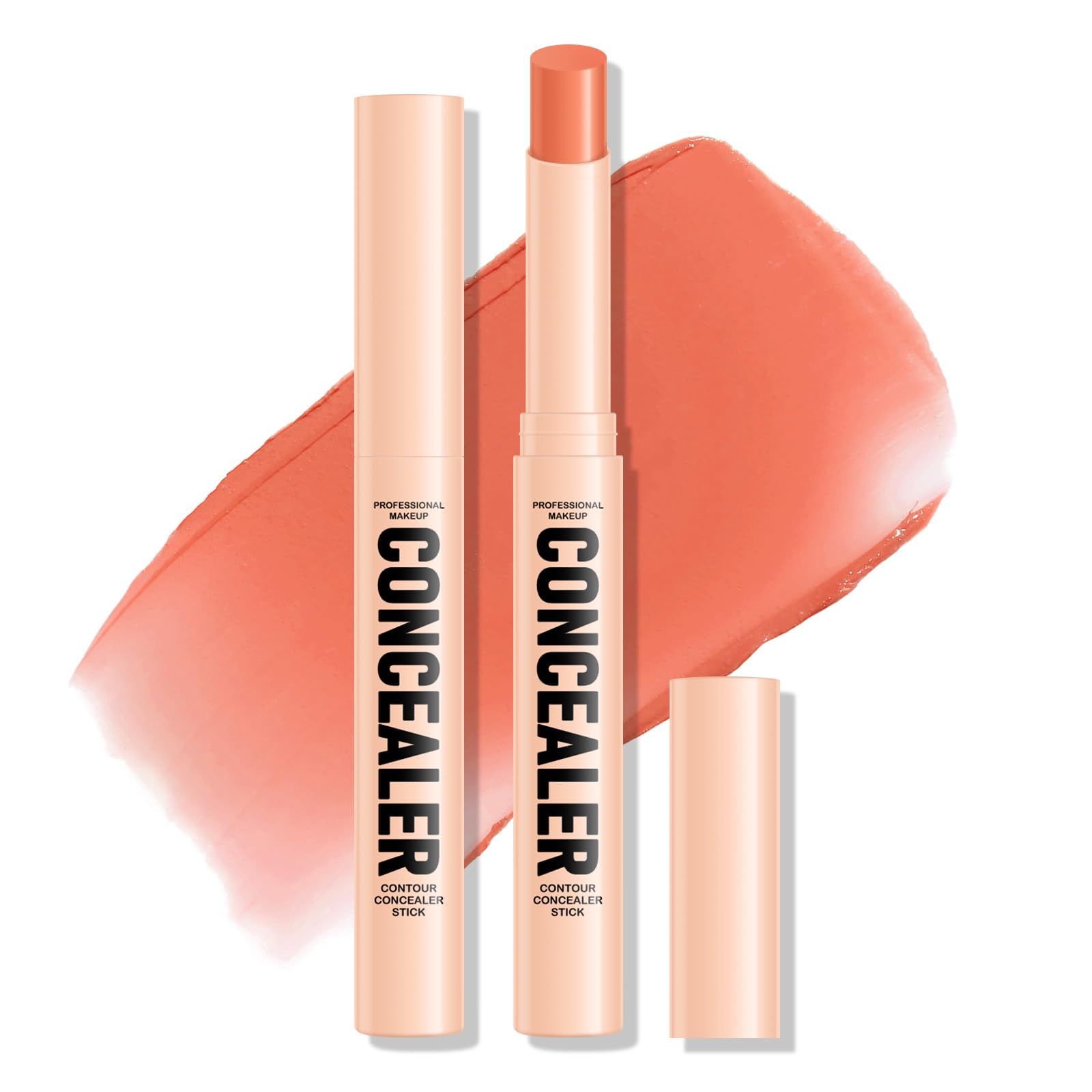 Amazon.com : FREEORR Orange Color Correcting Concealer Stick,Under Eye ...