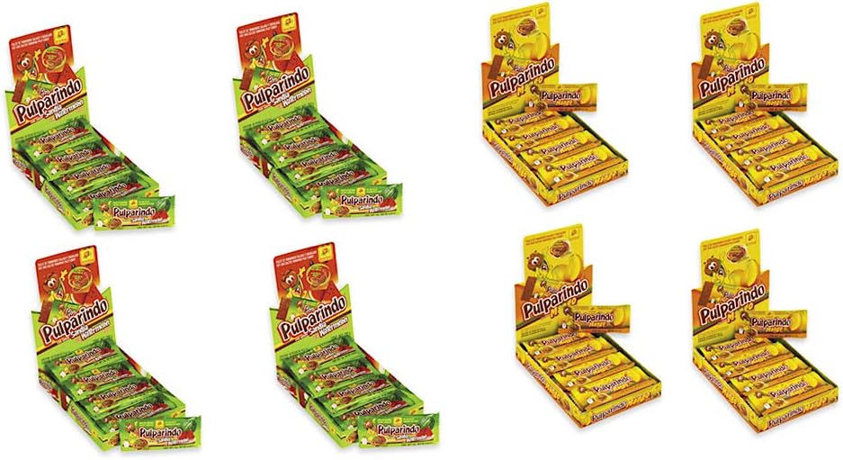 Amazon.com : Pulparindo Mexican Candy snack Mix Flavors: Tamarind, Hot ...