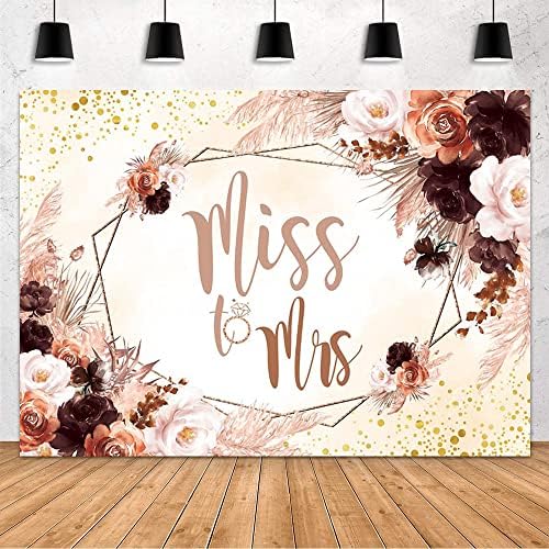 Amazon.com : MEHOFOND 7x5ft Miss to Mrs Backdrop Boho Bridal Shower ...