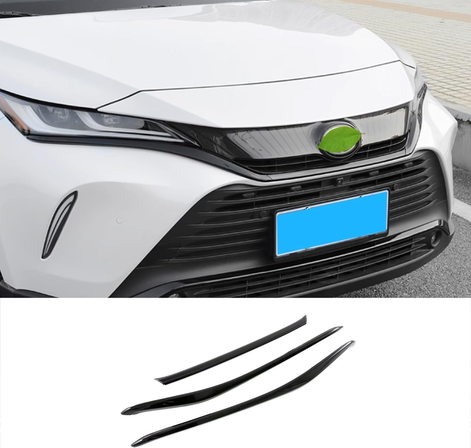 Amazon | トヨタ ハリアー 80系 フロントバンパー フロントグリル ガーニッシュ メッキモール 外装パーツ 新型 Harrier専用 ...