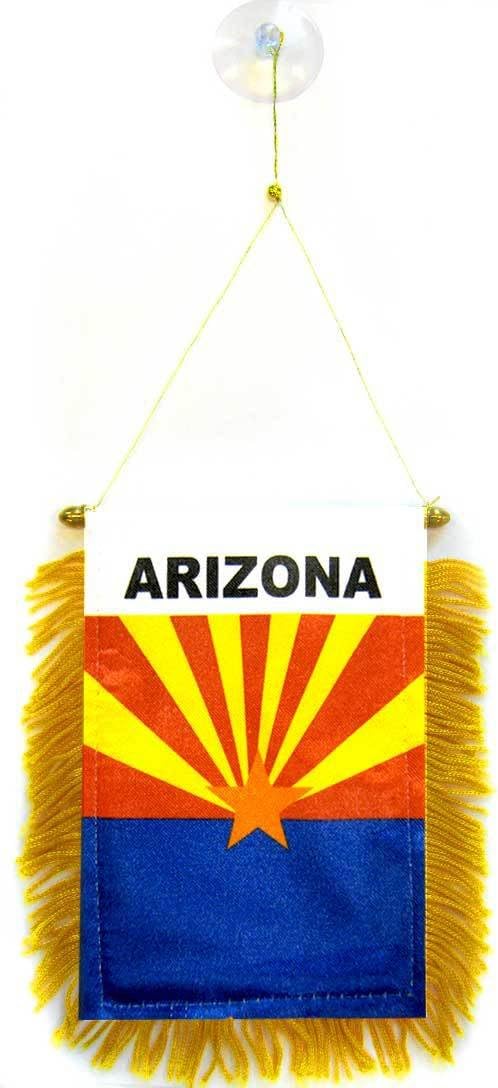 AZ FLAG Arizona mini Banner 6” x 4” – US state of Arizona PENNANT 15 x ...