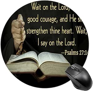 Amazon.com: Motivational Bible Verses Desktop and Laptop Mouse pad 1 ...