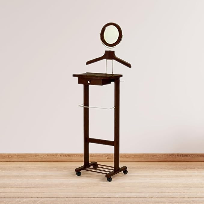 Amazon.com: Casafoyer Valet Stand: Wooden Suit Valet with Tilt Mirror ...
