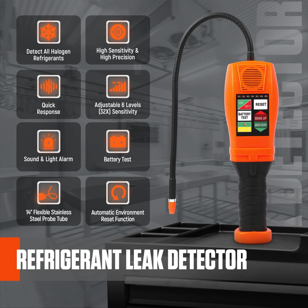Snapklik.com : Refrigerant Leak Detector HVAC R134A R410A R22 Freon ...
