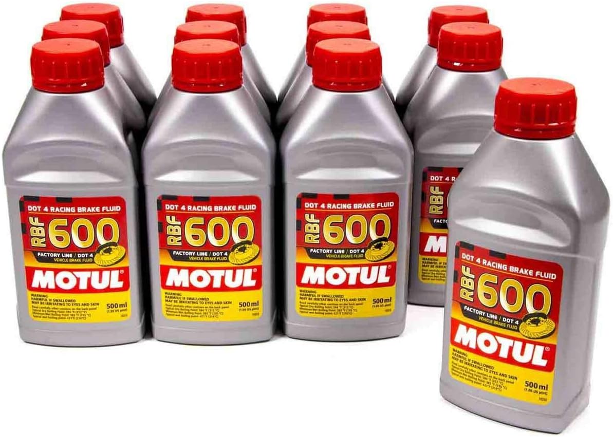 Amazon.com: MOTUL BRAKE FLUID RBF 600 FACTORY LINE SYNTHETIC DOT 4 ...