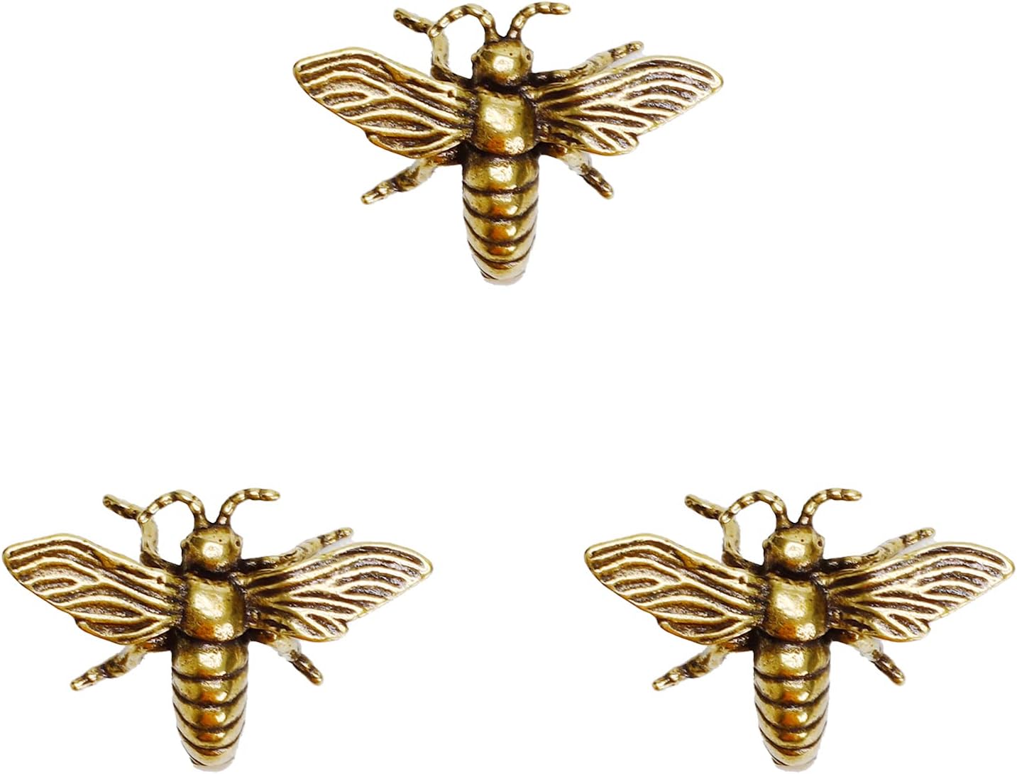 Amazon.com: 3 PCS Gold Bumblebee Decor Ornament, Vintage Mini Brass Bee ...
