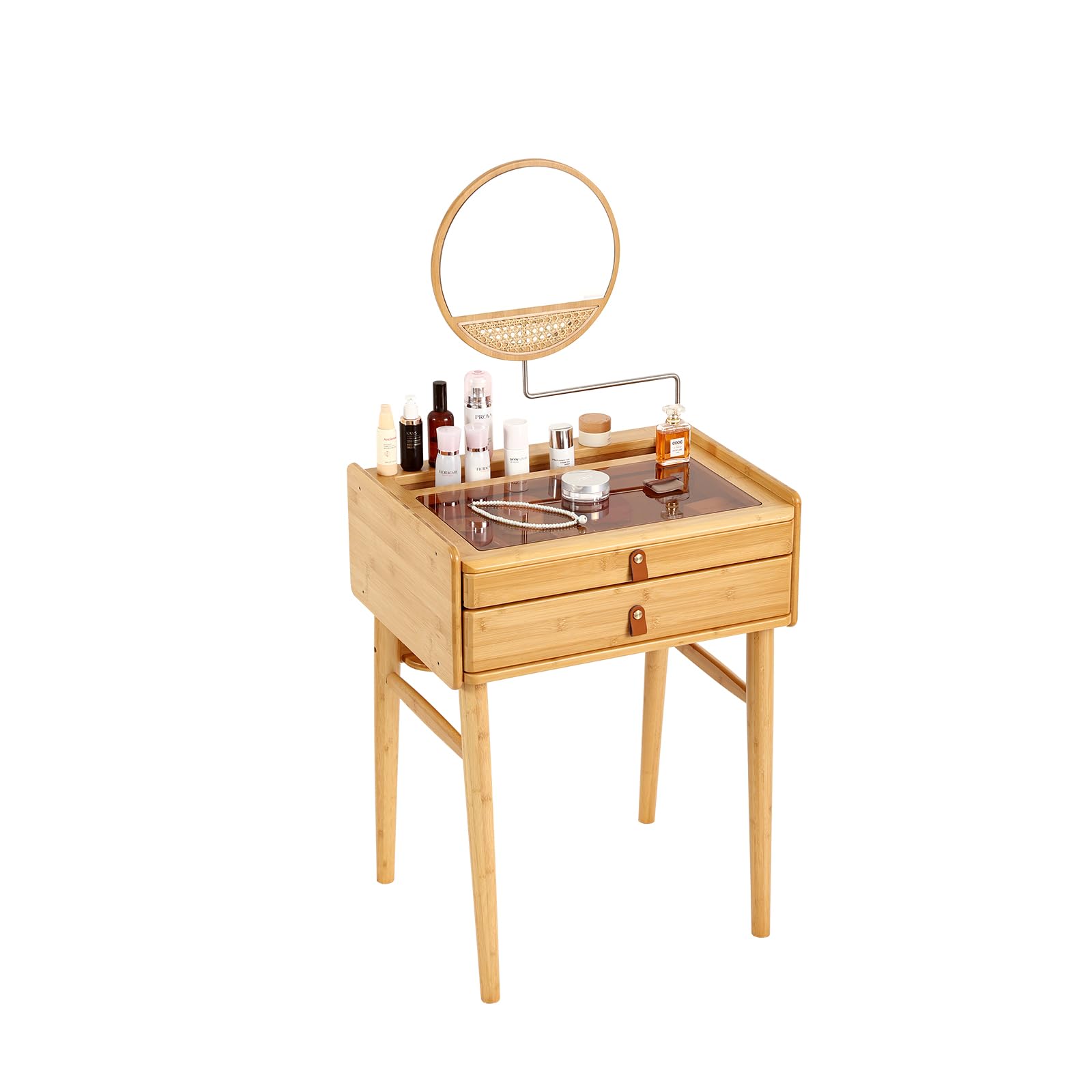 Amazon.com: Welnow Makeup Vanity Desk, Modern Small Dresser with ...