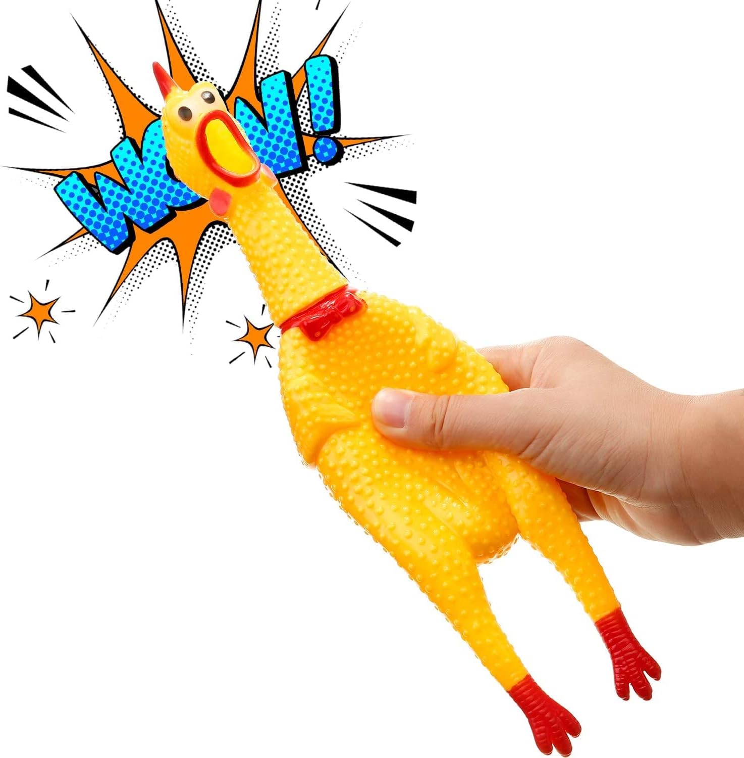 Pet Supplies : SWR Rubber Chicken Screaming Chicken Squeaky Chicken ...