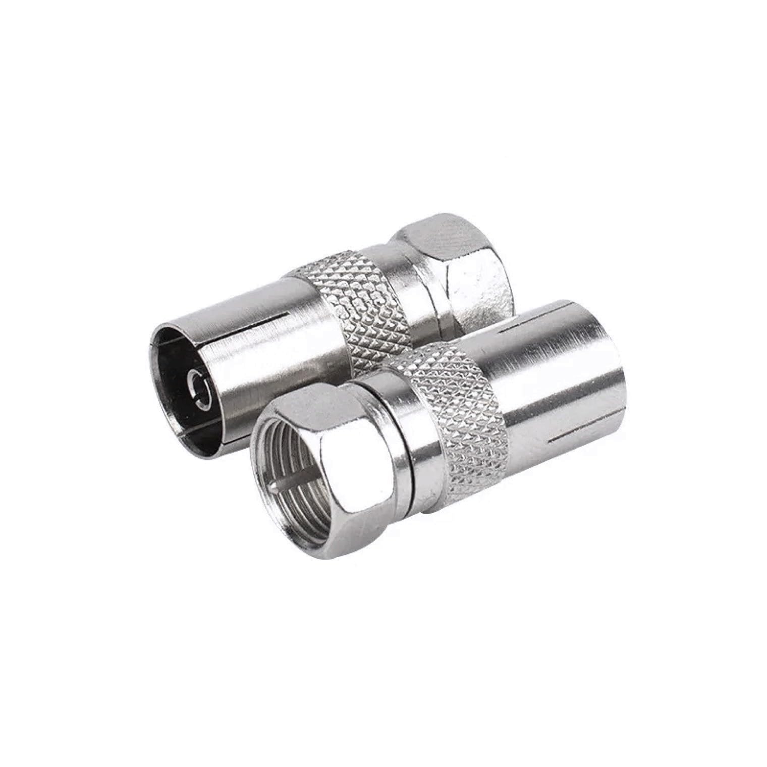 JZK 2 PCS Coaxial Cable Cord F Type Male RCA Female RF Adapter ...