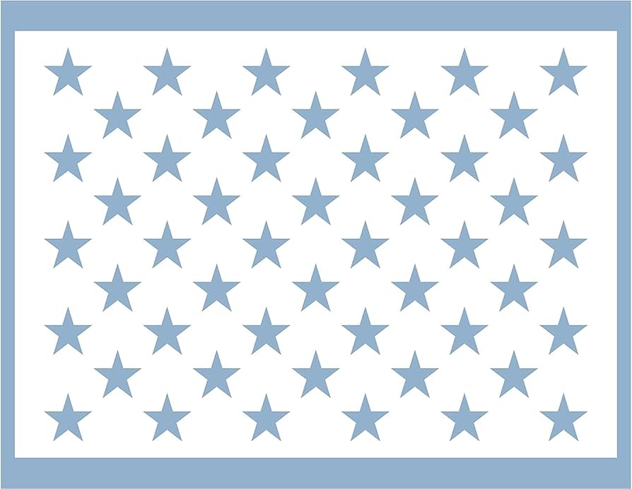 Small American Flag Star Pattern