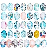 Amazon.com: PH PandaHall 100pcs 12mm Glass Cabochons, Mixed Abstract ...