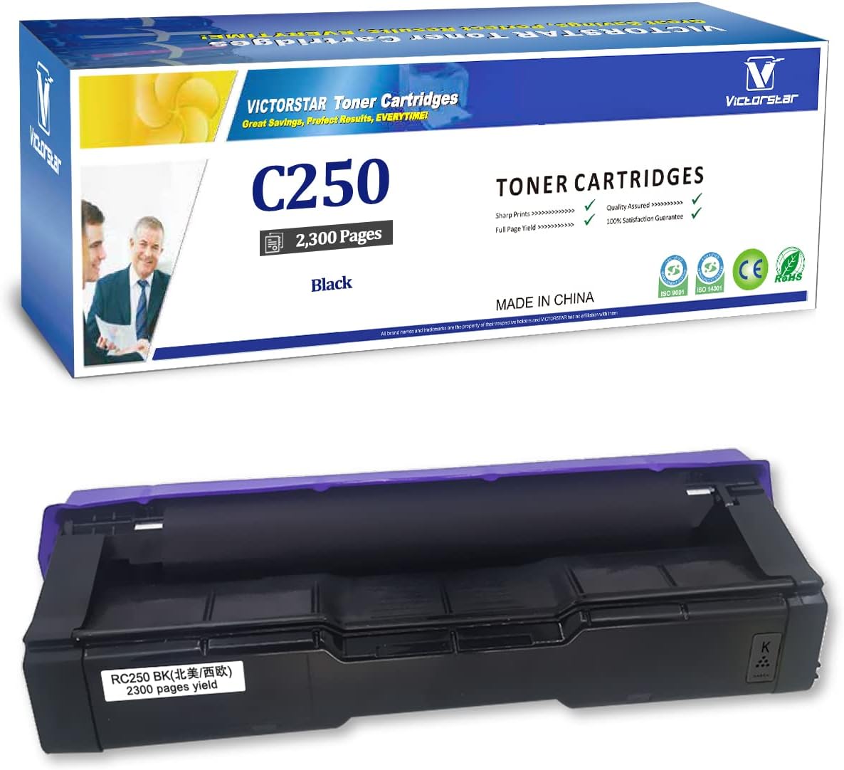 Amazon.com: Ricoh SP C250A 4 Color Toner Cartridges Bundle Black/Cyan ...
