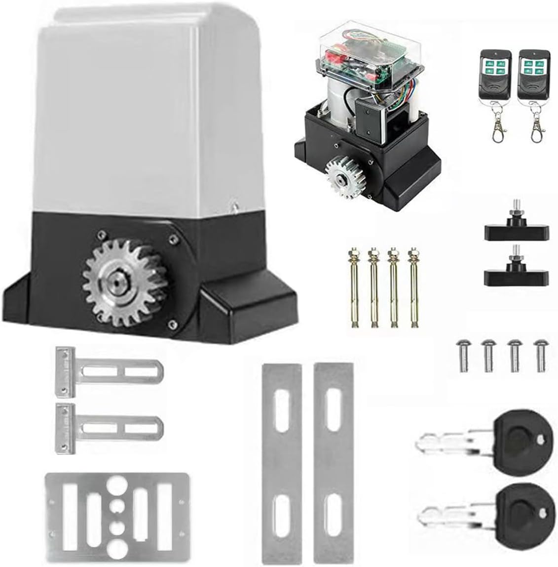 Amazon.com: XQZMZSCP Automatic Rack Sliding Gate Opener Kit,Heavy Duty ...