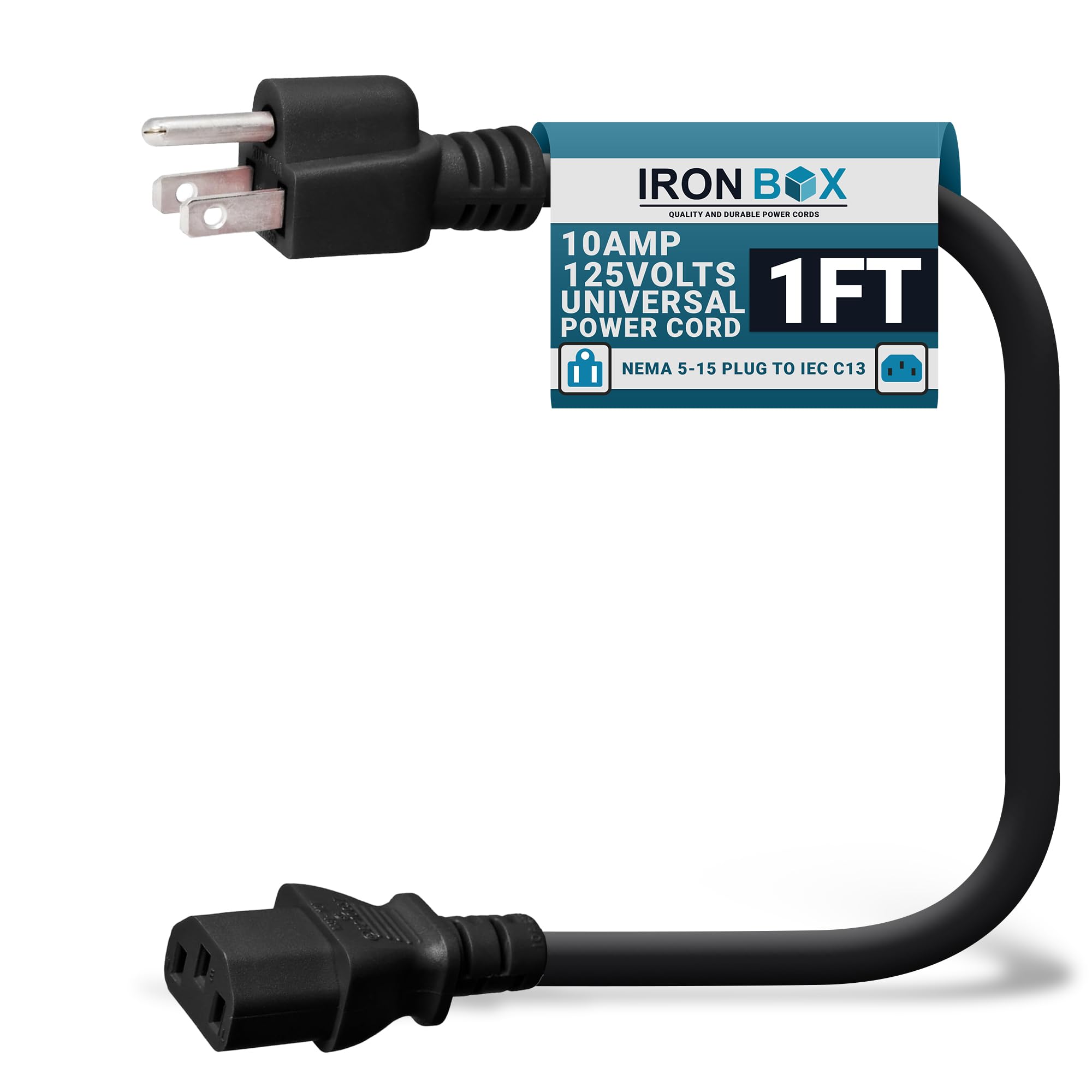 Amazon.com: IronBox Electric NEMA 5-15 Plug to IEC C13 Connector Power ...