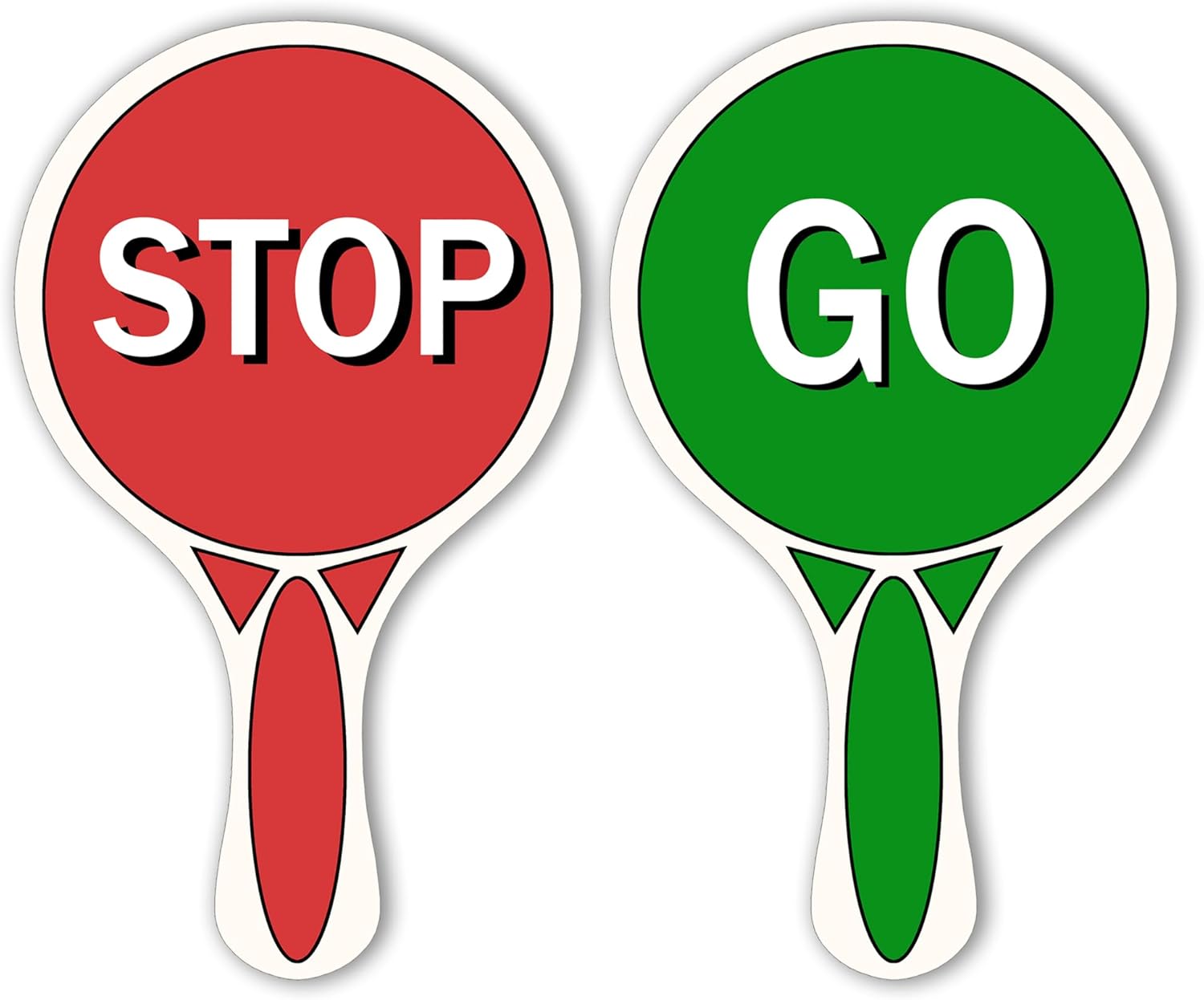 Stop & Go Traffic Sign - Double Sided Waterproof Crossing Guard with ...