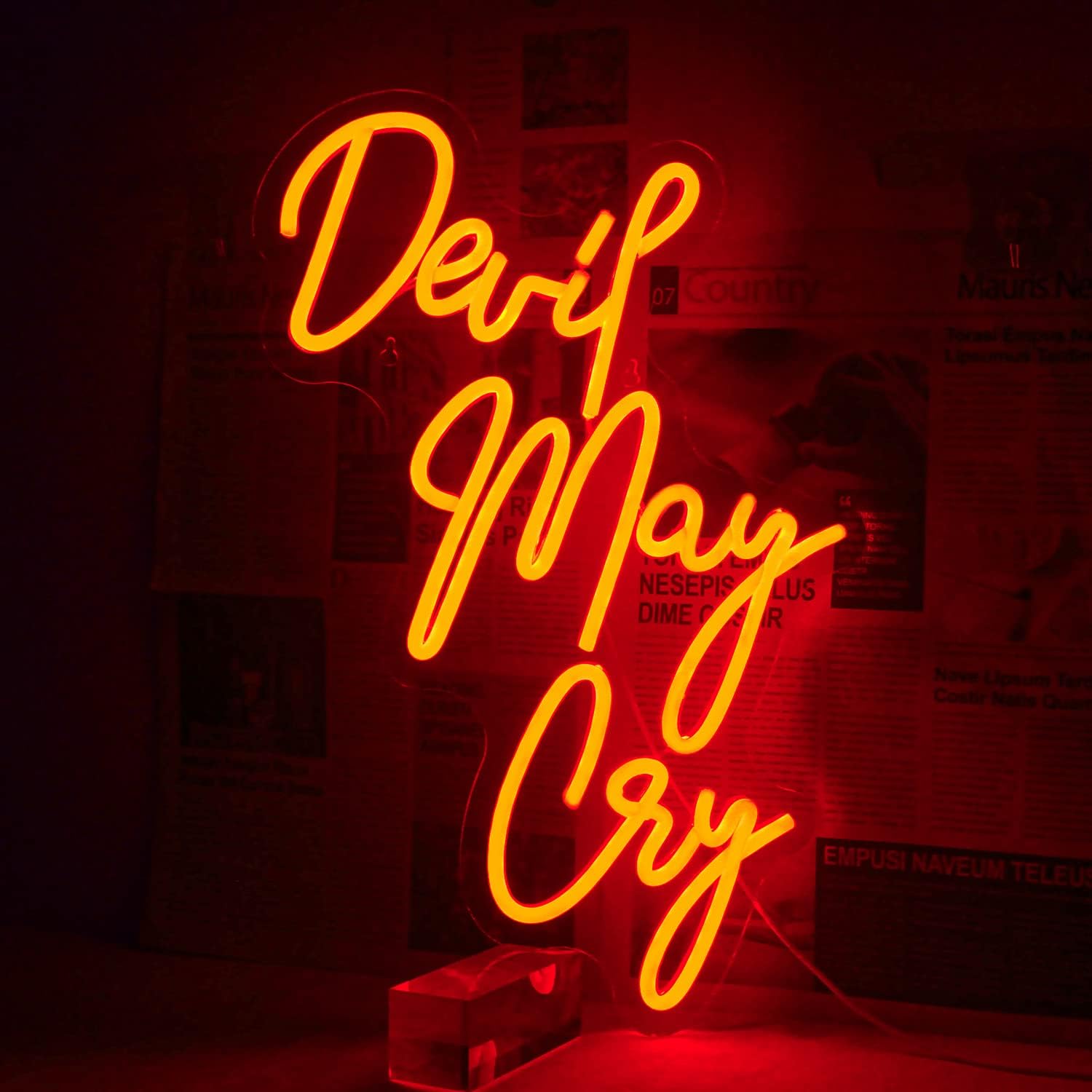 Amazon.com : Devil May Cry Neon Sign Devil May Cry LED Light Sign bar ...