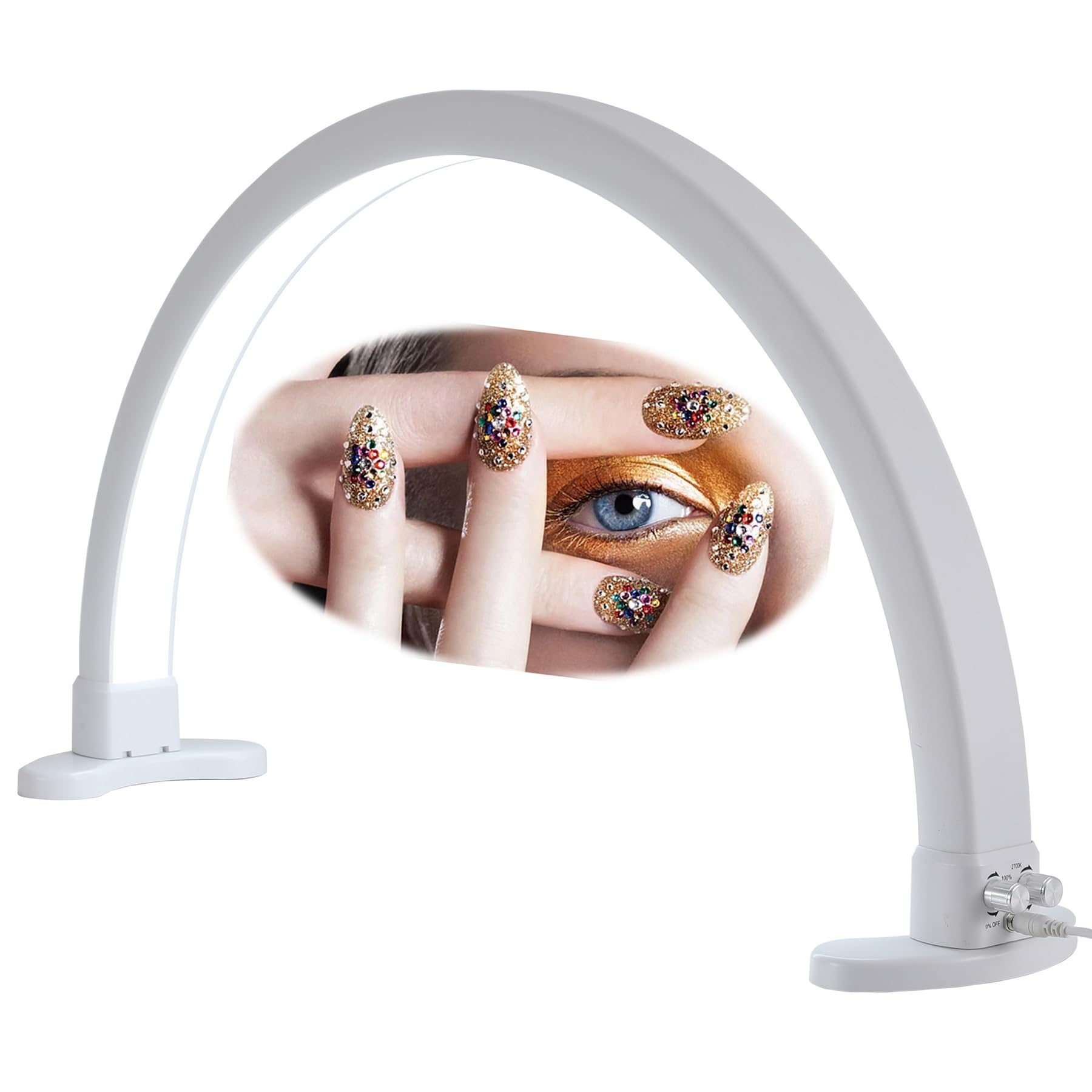 Amazon.com: Censreal Half Moon Nails Desk Lamp for Professionals, 1800 ...