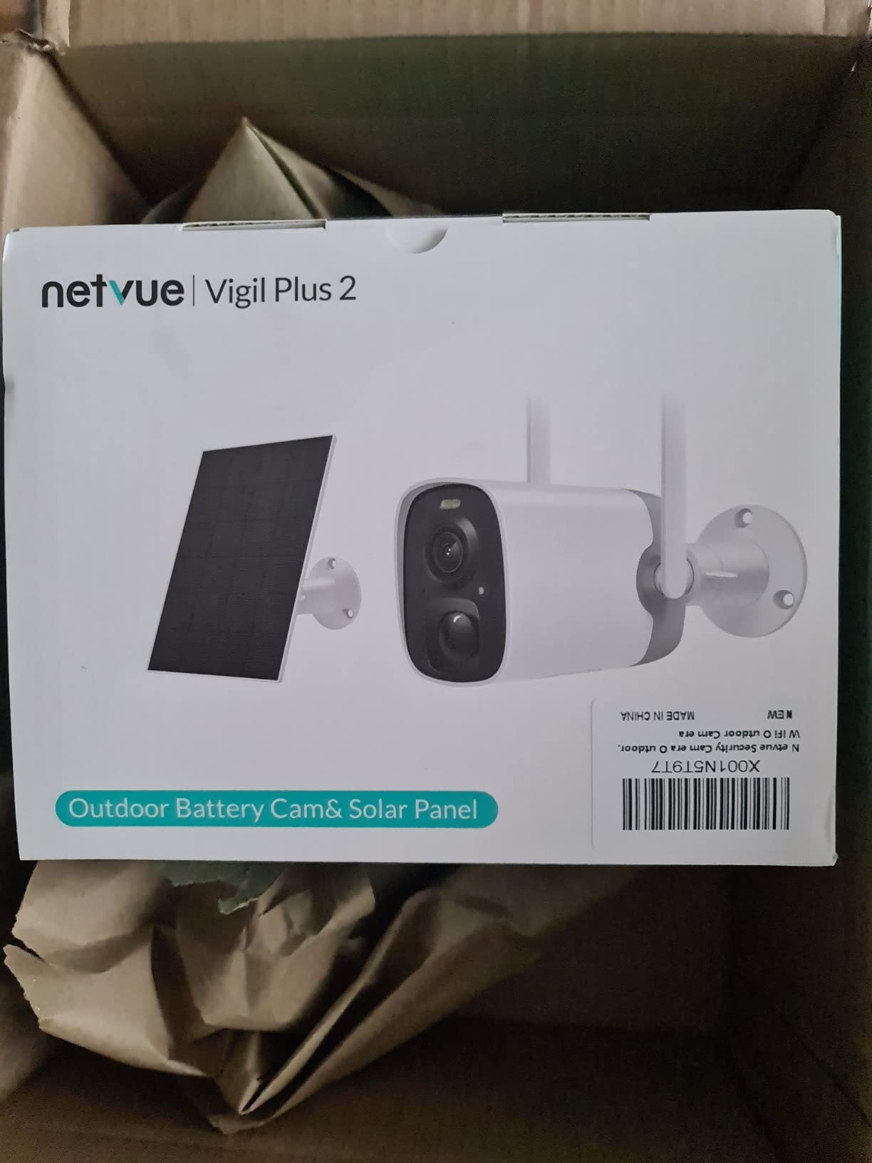 NETVUE Security Camera Outdoor Wireless, Solar CCTV Camera Systems Wireless Outdoor, PIR Motion ...