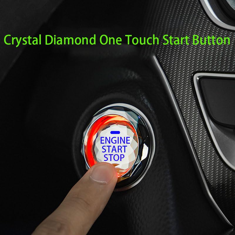 Snapklik.com : Car Engine Ignition Start/Stop Button Cover,Car Ignition ...