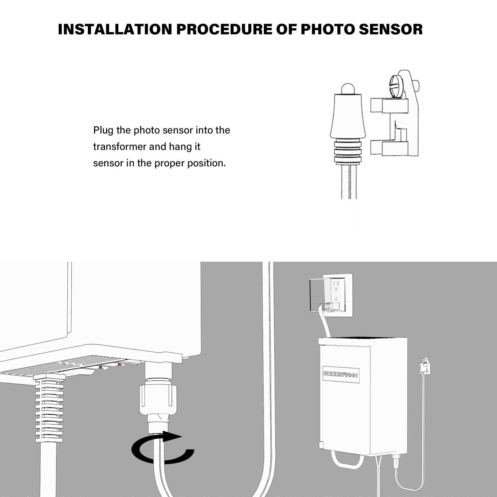 Snapklik.com : GOODSMANN Photo Eye, Light Sensor, Photo Cell For Power ...