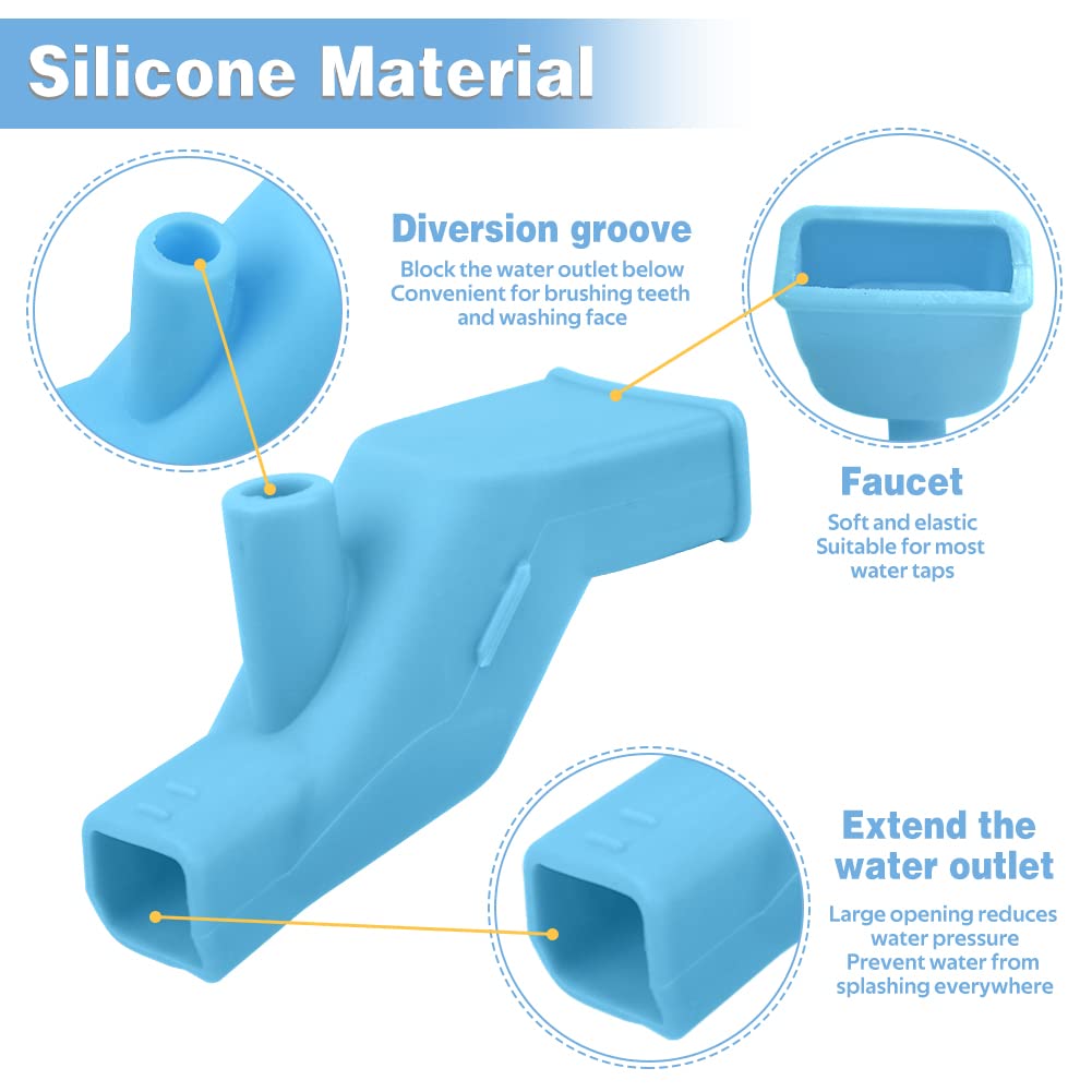 Snapklik.com : 6Pcs Silicone Faucet Extender For Kids,Faucet Connector ...