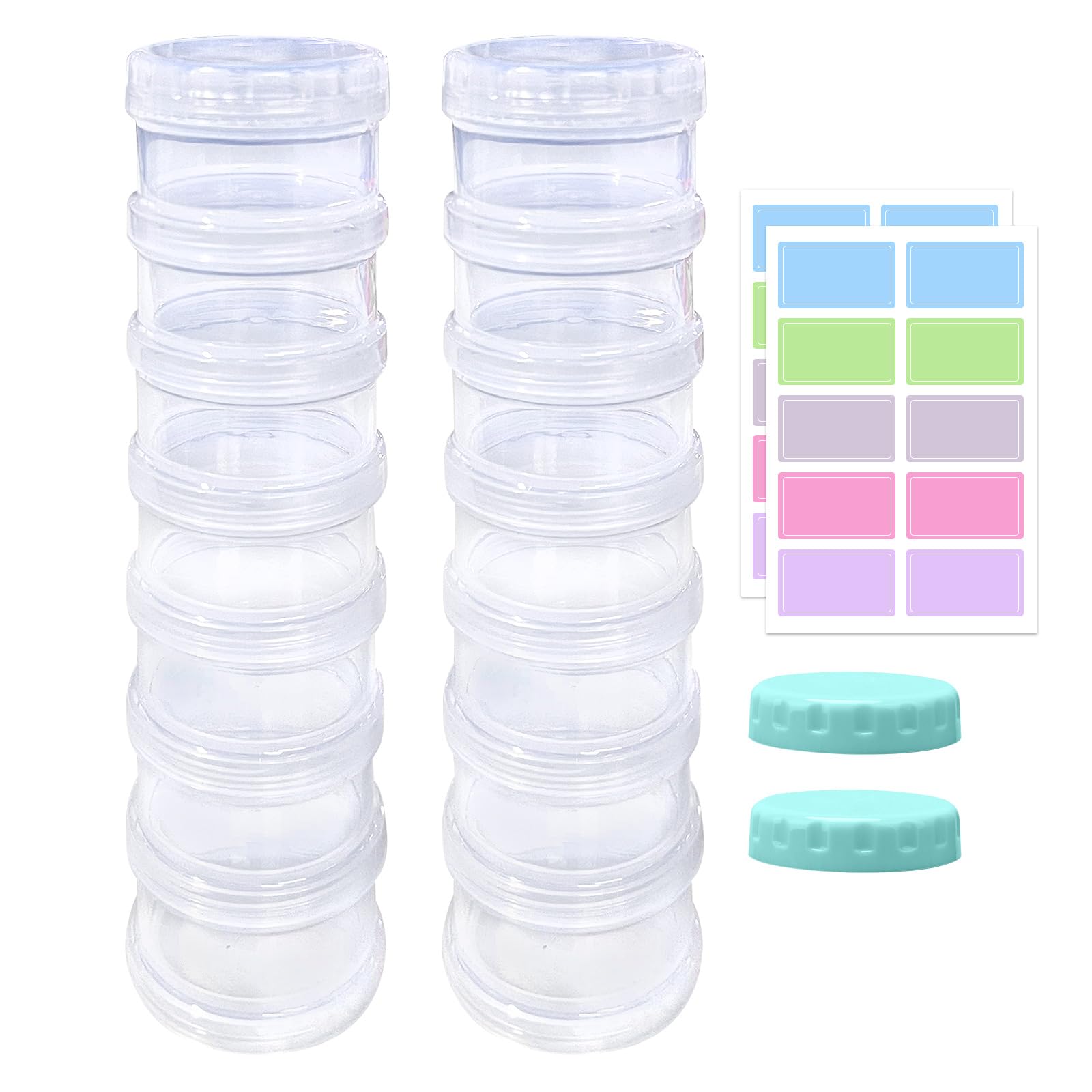 Amazon.com: 2 Pack 7 Day Pill Organizer Case Stackable Weekly ...