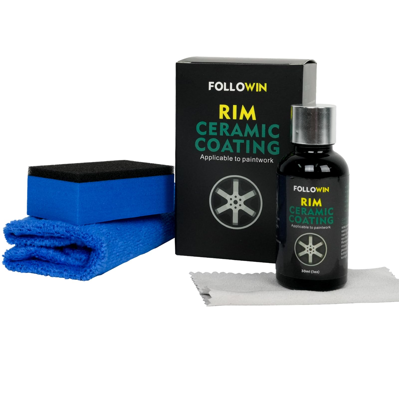 Amazon.com: FOLLOWIN Wheel Rim Ceramic Coating,1 Year Protection for ...