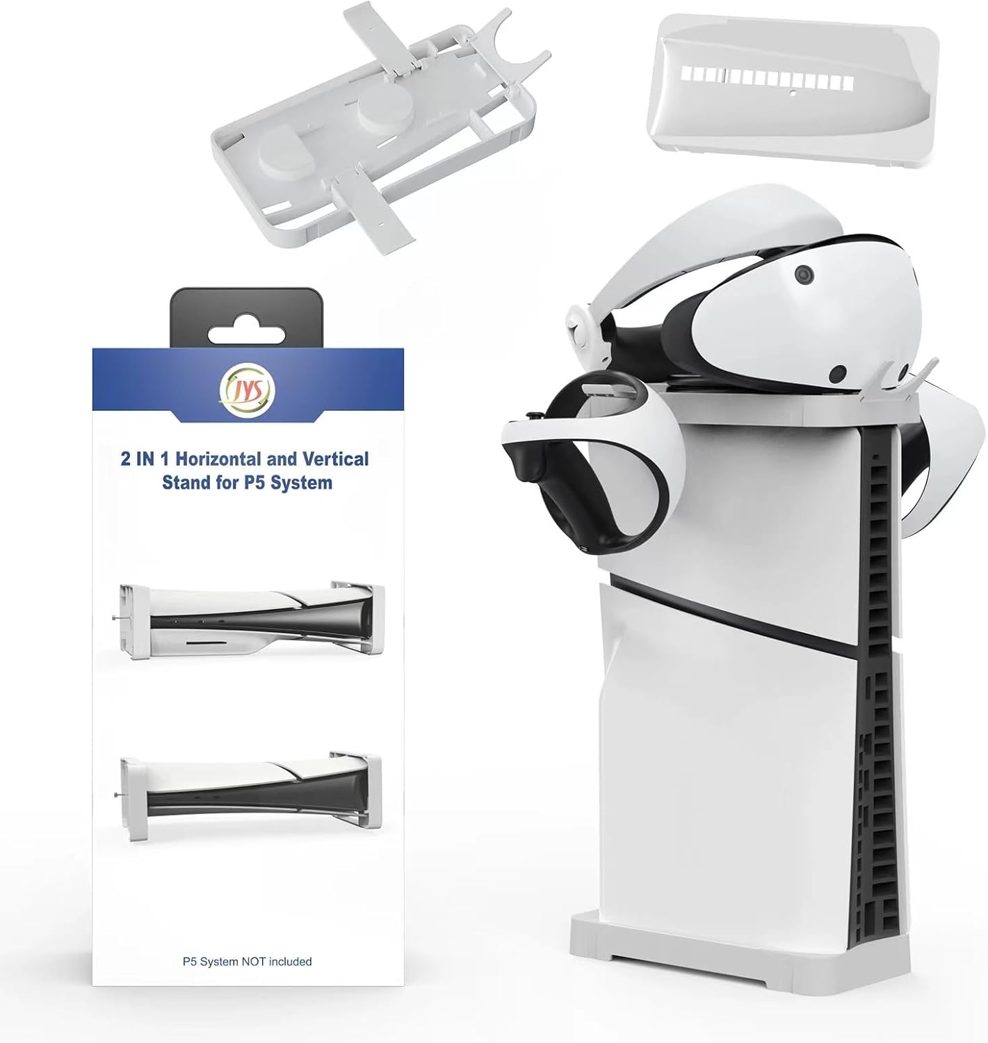 Amazon.com: ECHZOVE PS5 Slim Horizontal Stand, 2 in 1 Horizontal and ...