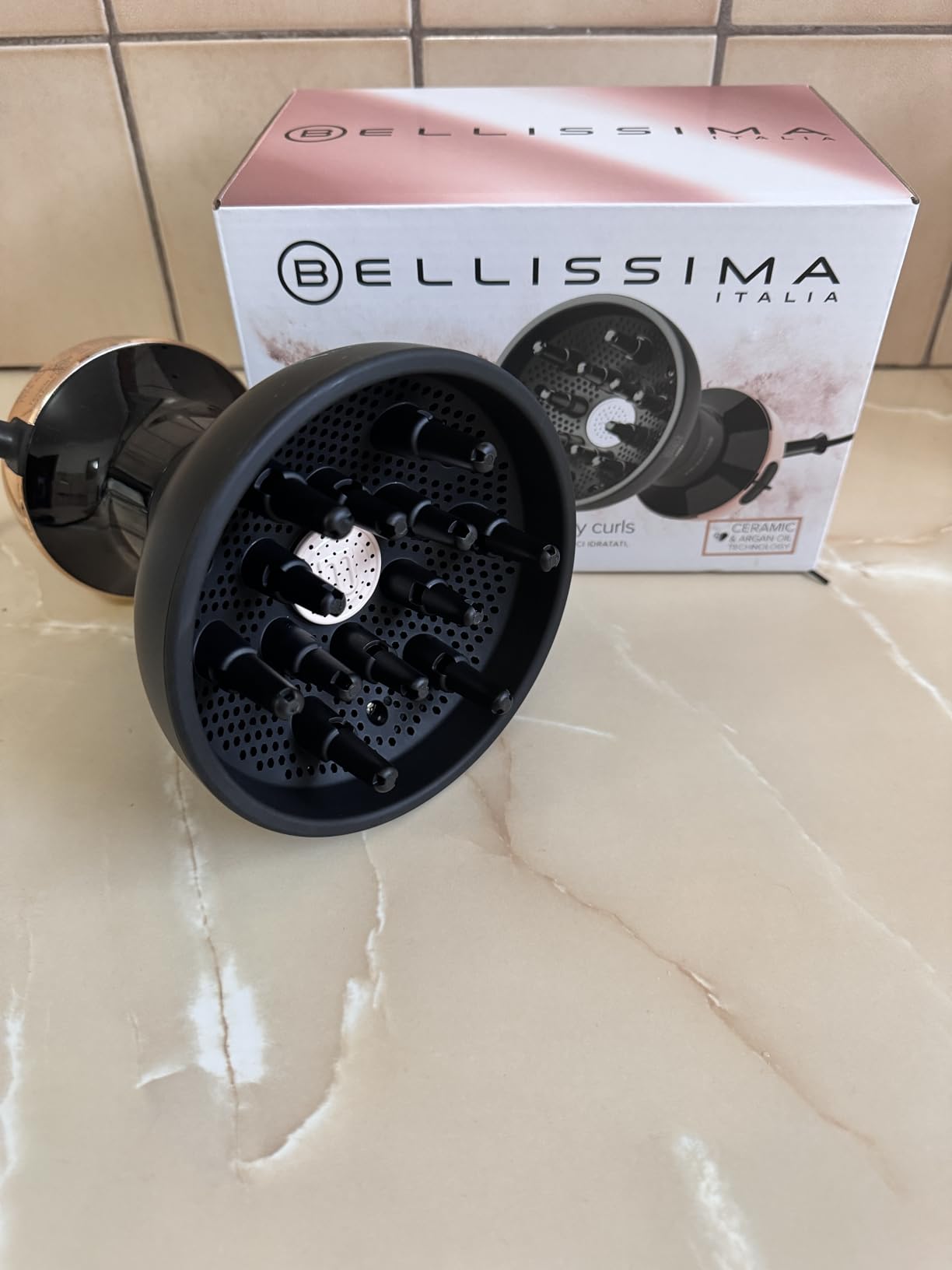 Bellissima Italia Diffon DF1 5000 Lightweight Diffuser & Curly Hair ...