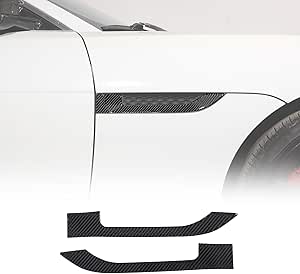 Amazon.com: Daeiclru Real Carbon Fiber Side Fender Air Vent Trim ...