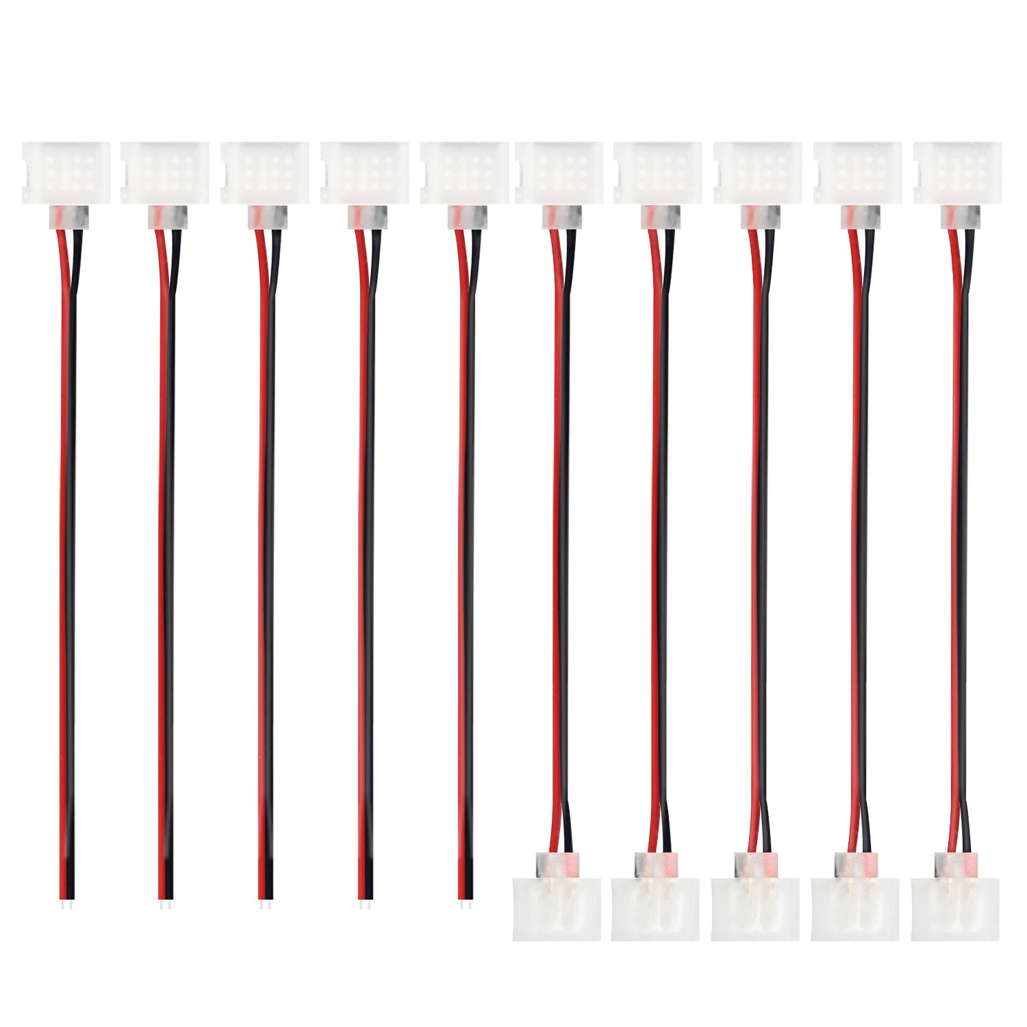 iNextStation 10Pcs Solderless Connector for DC Single Color 6x12mm LED ...